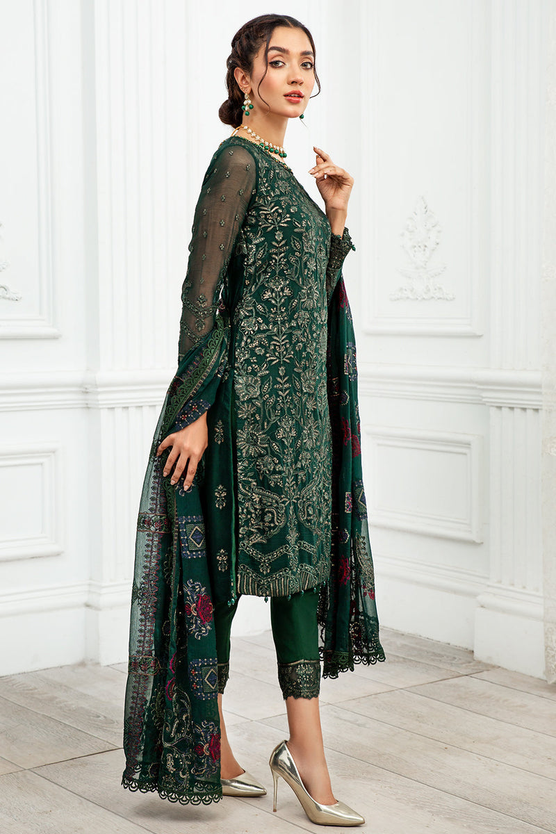 AYRAH-Sequence Embroidered Chiffon -3pc – Olive Atelier