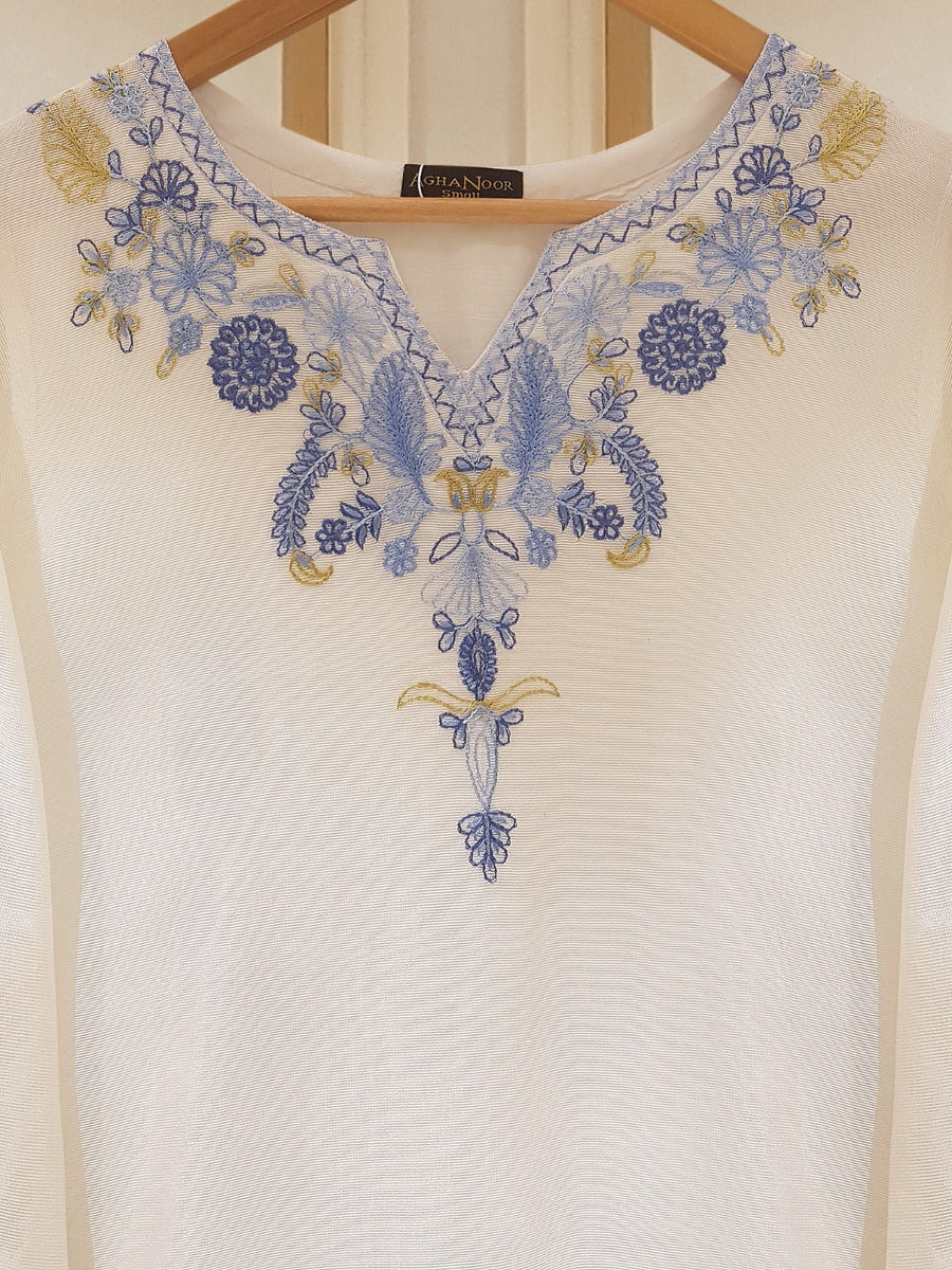 Pure Cotton Net Ensemble | 3 Piece – Olive Atelier